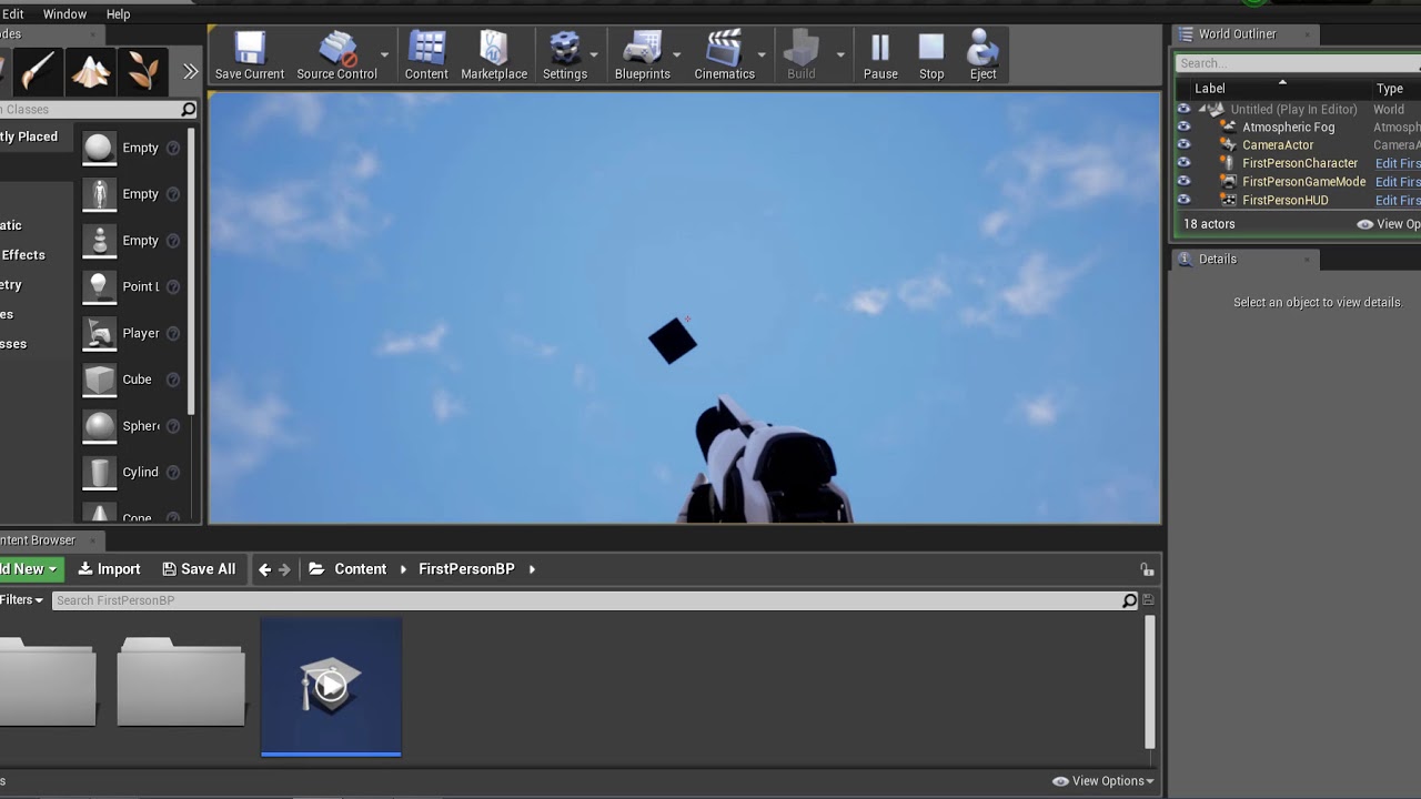Unreal Engine 4 - Beginner Tutorial 1 - Basic Movement and Geometry