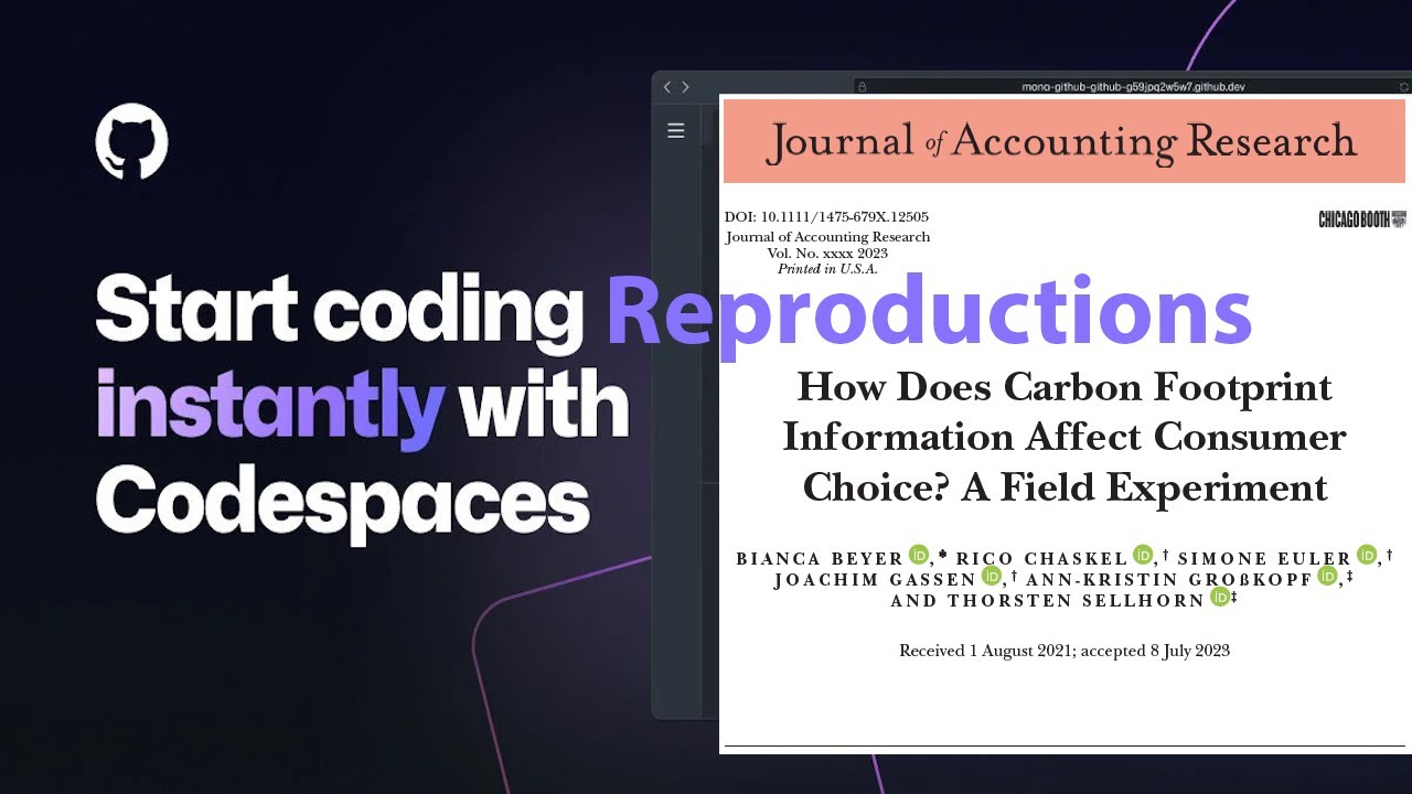 Reproducing Beyer et al (JAR, 2023) using GitHub Codespaces