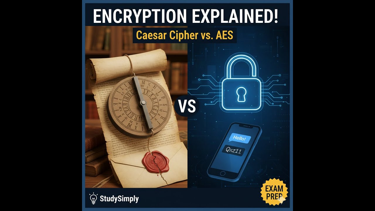 Encryption Explained: Caesar Cipher, AES, and Block Cipher Modes