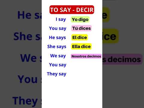 Irregular Verbs in Spanish: How to Say Them Right#shorts