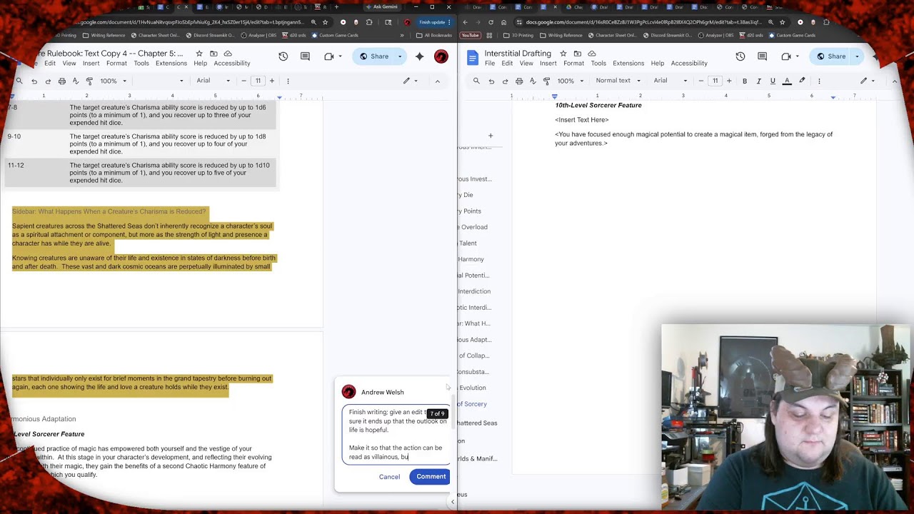 Developing the Sorcerer Class! | Underkeeper TTRPG Dev