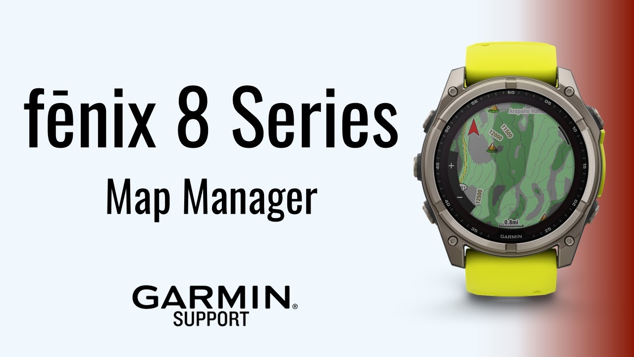 fēnix® 8 Series | Map Manager | Garmin Support