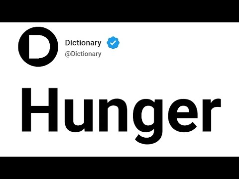 Hunger Meaning In English