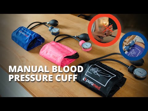 Instructions for measuring blood pressure. How to use manual blood pressure cuff
