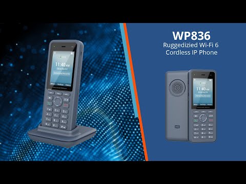 WP836 Ruggedized Wi-Fi 6 Cordless IP Phone