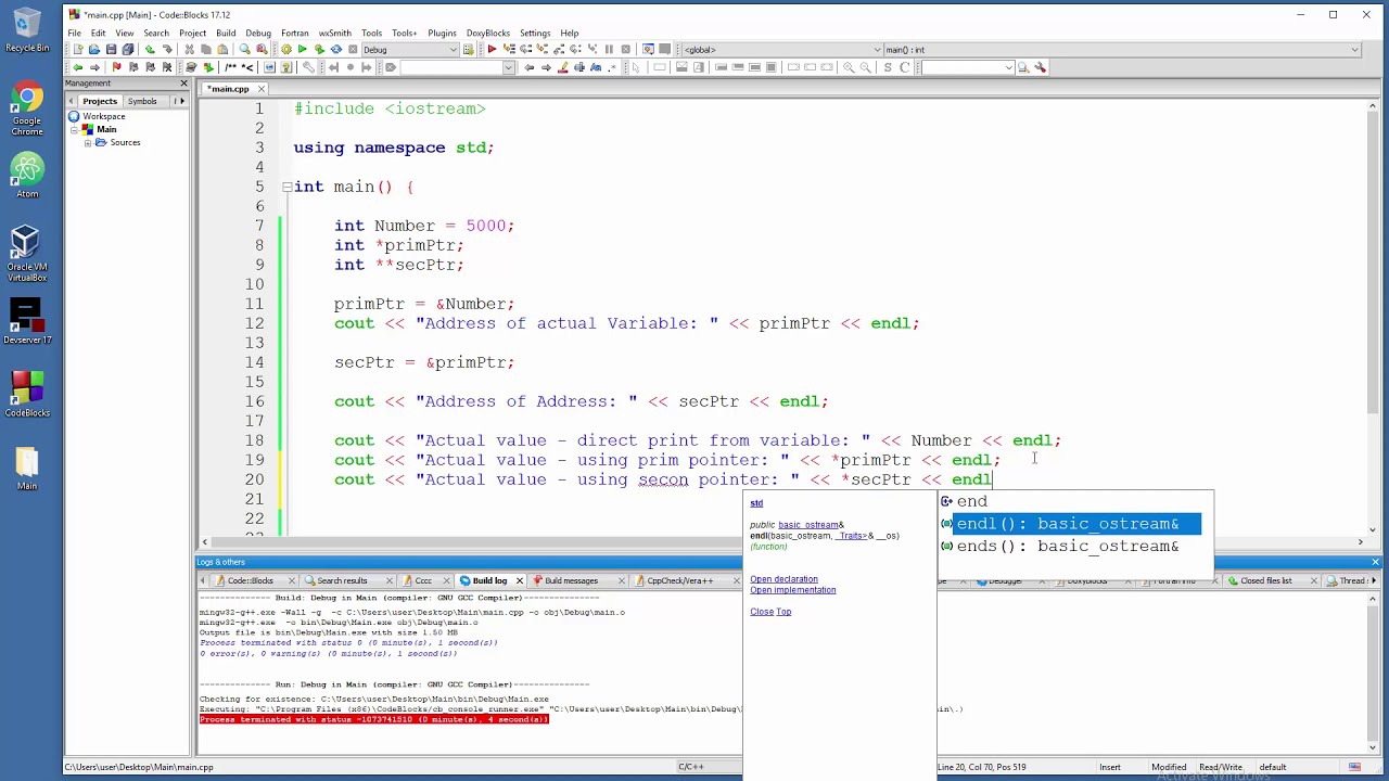C++ Tutorial - 45 - Pointer to Pointer - Double Pointers