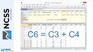 The Data Window - Video | NCSS Statistical Software | NCSS.com