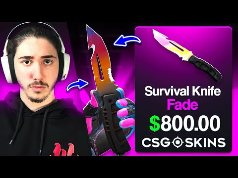 +$800 SURVIVAL KNIFE IN LAST CASE!? (CSGOSKINS Promo Code 2025)