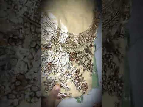 unboxing Georgette semi stitched dress material..#shorts #meesho