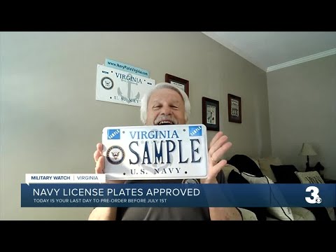 Last call: Final day to preorder Virginia's new Navy license plates on April 15