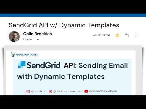 Send Email with Twilio SendGrid API Dynamic Templates in Java, C#, Node.js, PHP, Python, Go, Ruby