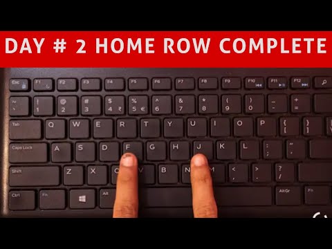 English typing lesson 2|complete free course| touch typing keyboard