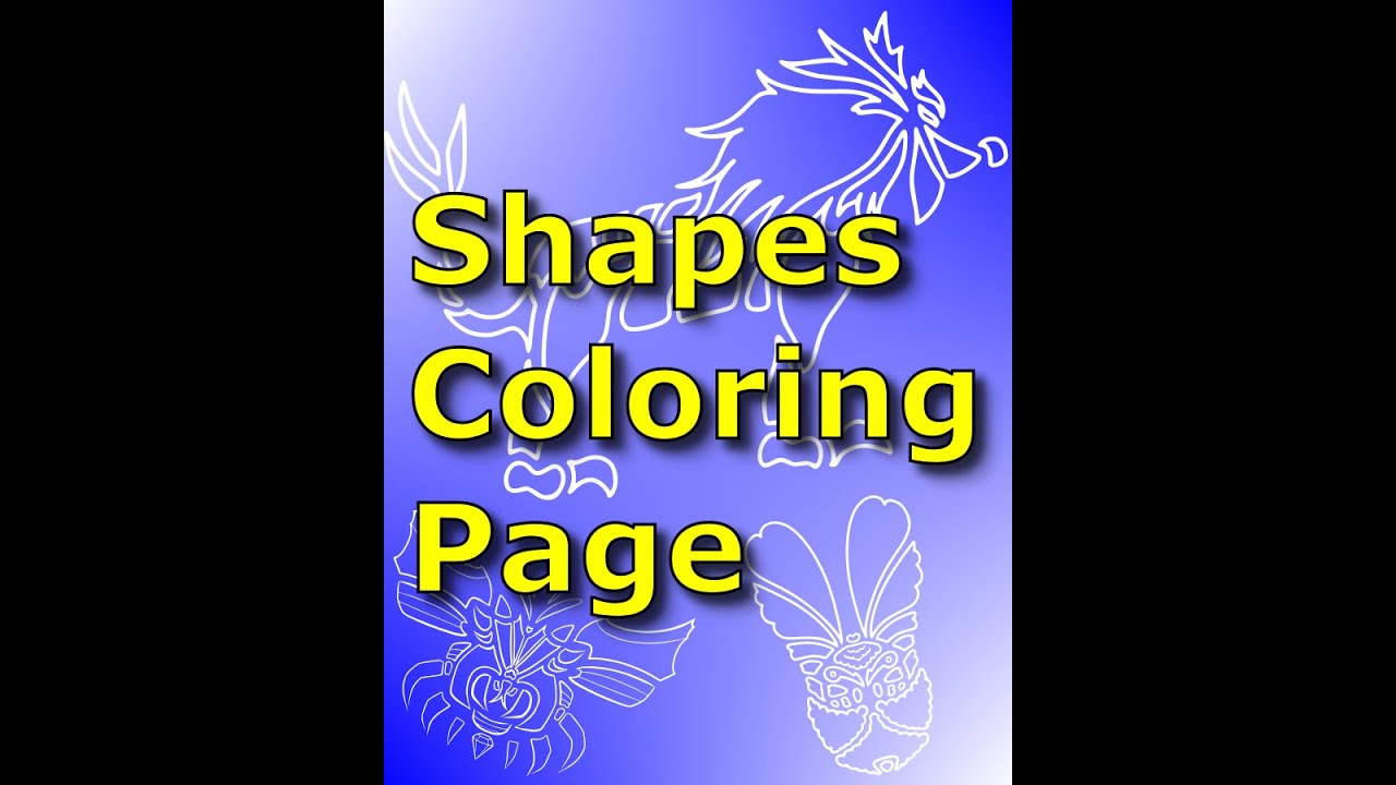 Free!! Cool Shapes printable Coloring pages for kids#Shorts