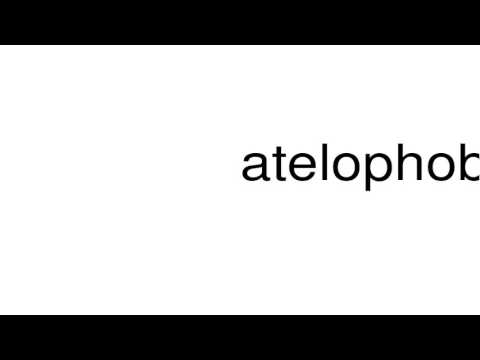 How to pronounce atelophobia
