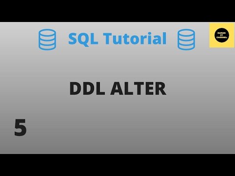 DDL ALTER Command - SQL Basics Tutorial - Part 5
