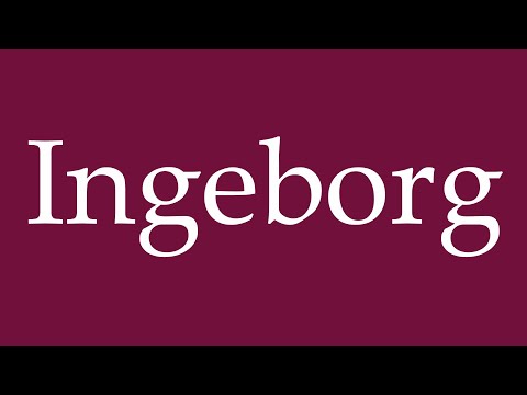 How to Pronounce ''Ingeborg'' (Ingeborg Bachmann Prize) Correctly in German