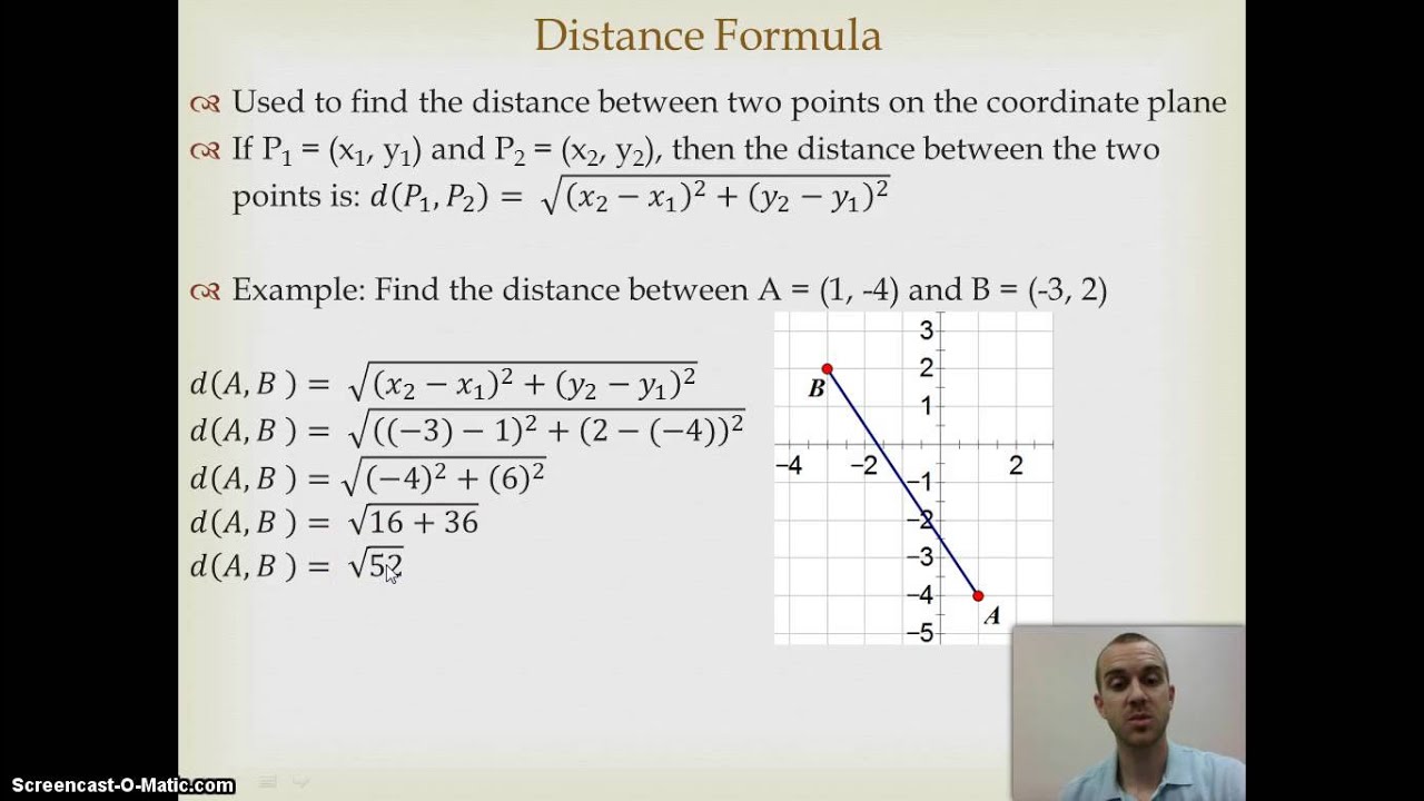 CH 2.1-  Coordinate Plane, Distance Formula, and Midpoint Formula
