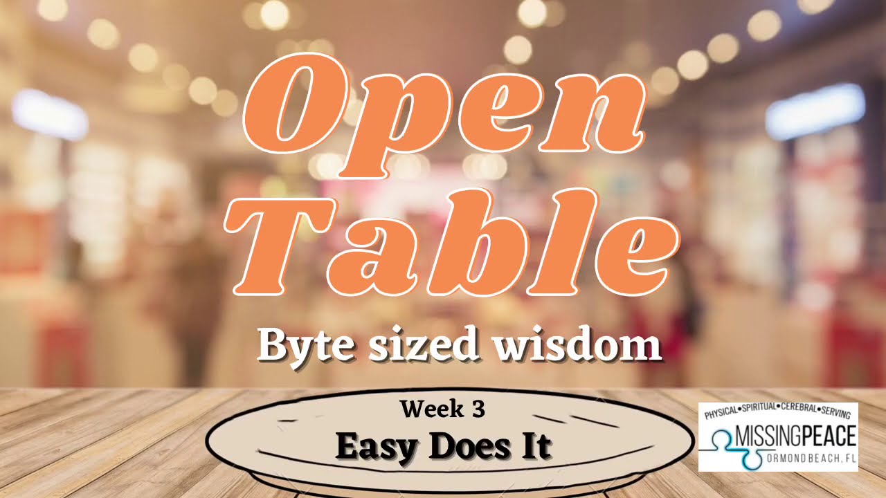 Byte Sized Wisdom: Easy Does It