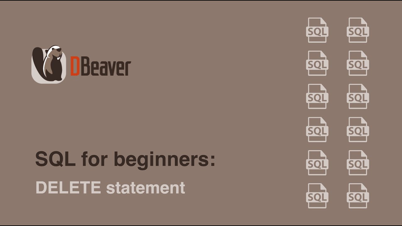 Learn SQL: DELETE statement