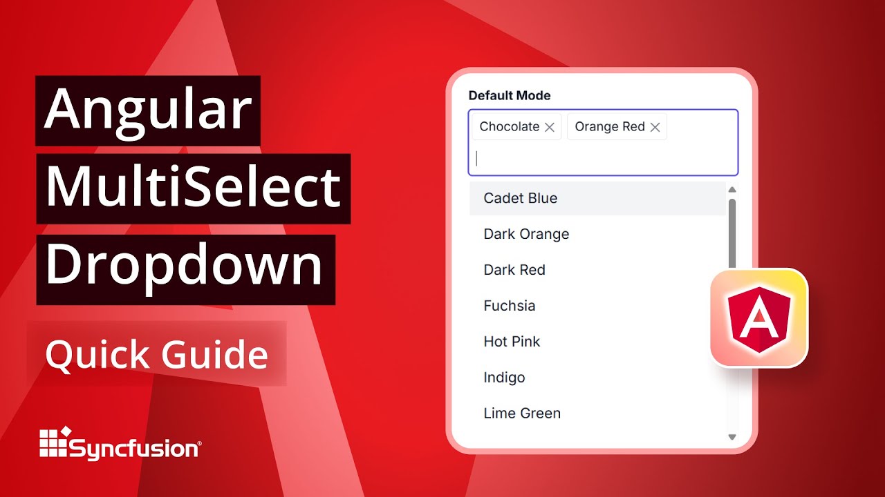 Angular MultiSelect Dropdown: The Ultimate Feature Walkthrough