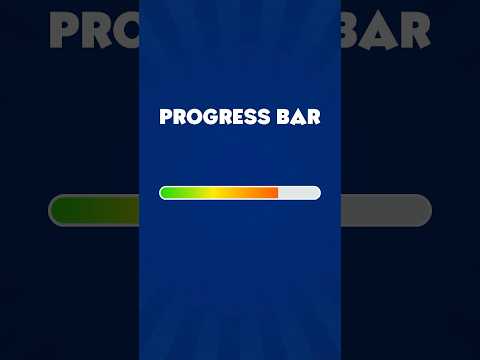 Animated Progress Bar For Quiz Videos | Loading Bar