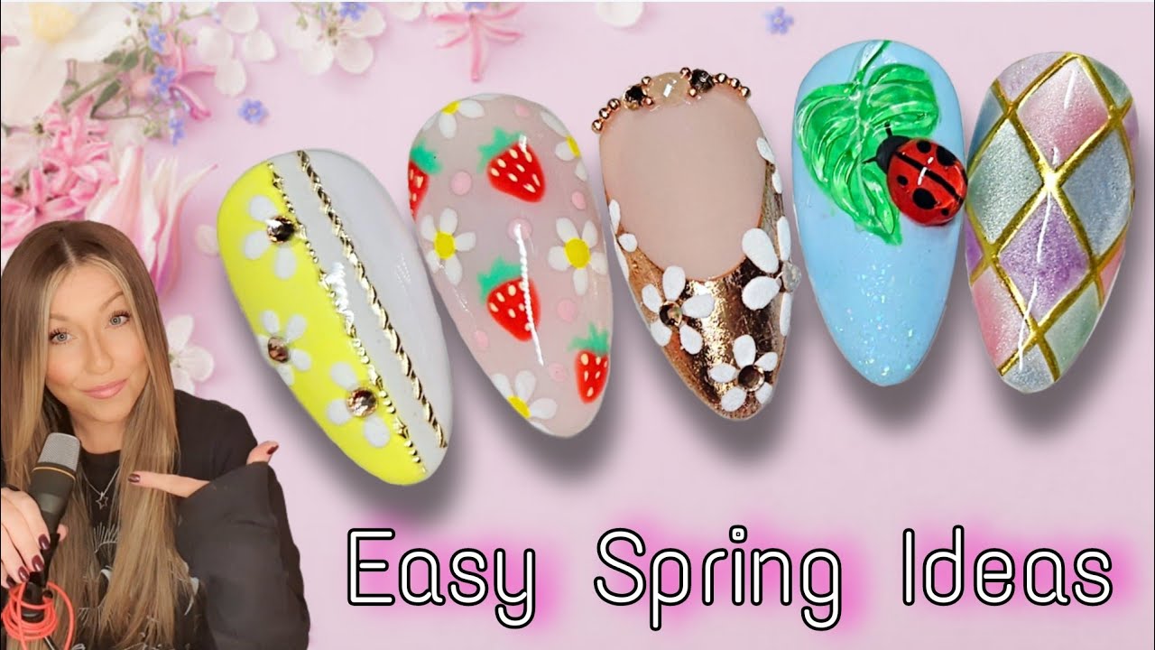 🌸 Easy Spring Nail Art Designs 2025 | Flower Cateye Strawberry Easter Summer Foil 3D Nails Ideas New
