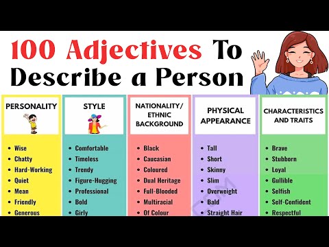 How to Describe People in English | 100 Great Adjectives to Describe a Person