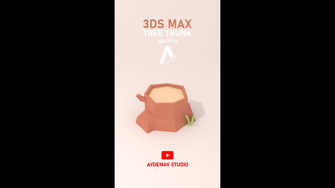 Low Poly Tree Trunk Model | 3DS Max