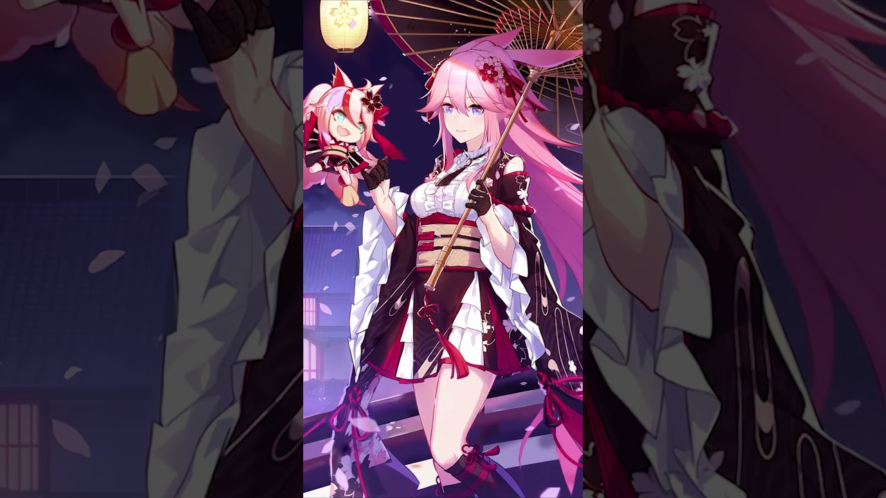 Yae Sakura with Kimono | Honkai Impact 3rd | live wallpaper [free download]