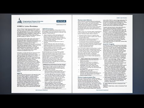 USMCA: Labor Provisions