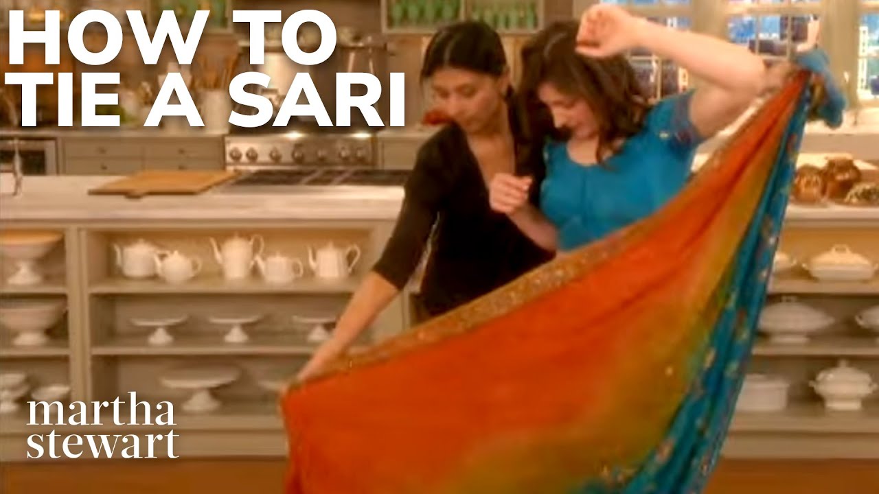 How to Tie a Sari with Ayesha Patel | Martha Stewart