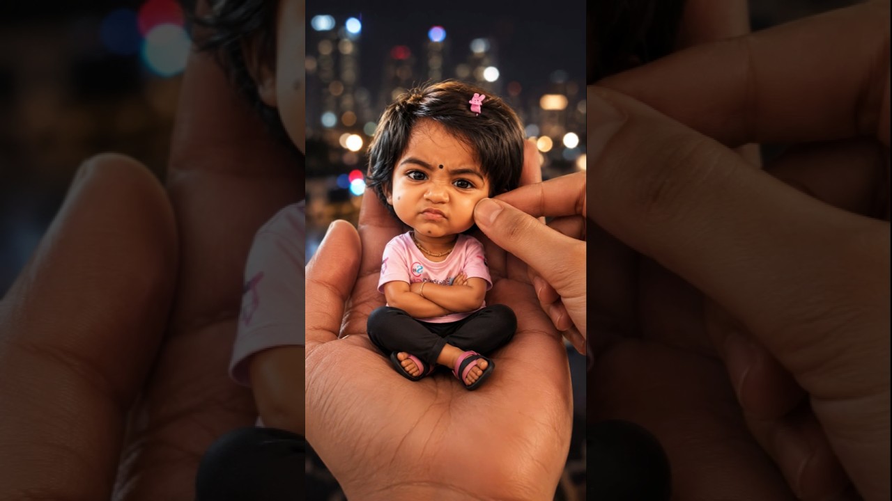 Mini Version of Me 😍 Big-Head AI Portrait Trend #miniature #cute #animation #ai #shorts #miniature