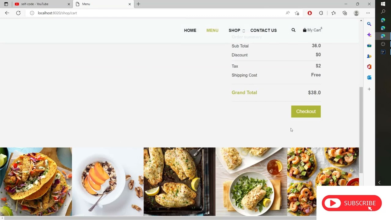 Checkout Cart and GitHub Link Project | Part 22 | Self-Code | Ecommerce Spring Boot Project