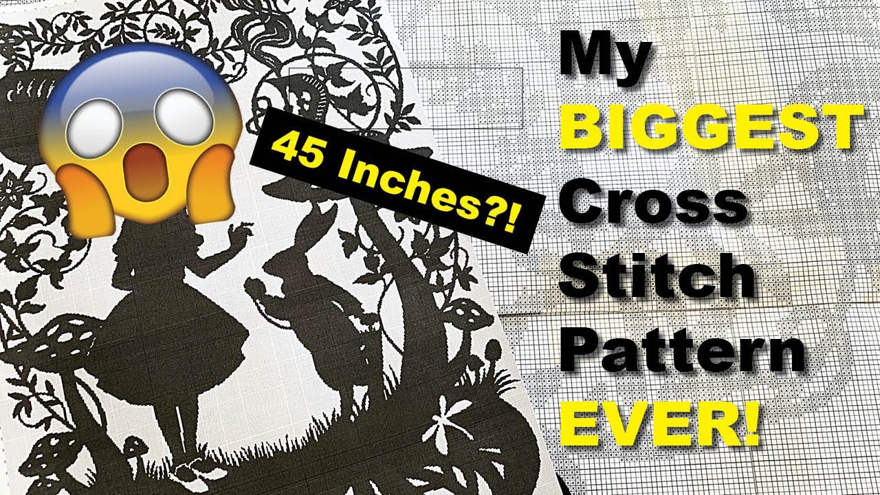 Cross Stitch Pattern Piecing Tutorial Video - My Biggest Fiber Art Project Ever!