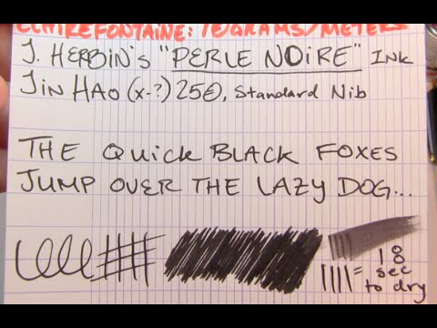 Ink Review: J. Herbin Perle Noire Ink