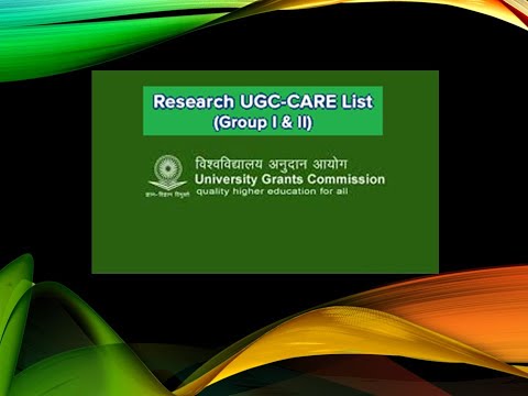 How to find UGC Care List Group I & Group II Journals