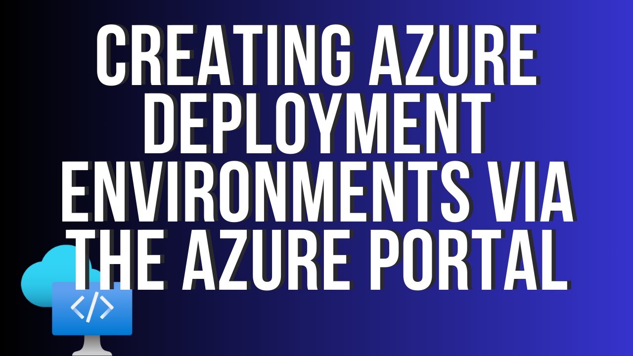 Creating Azure Deployment Environments via the Azure Portal!