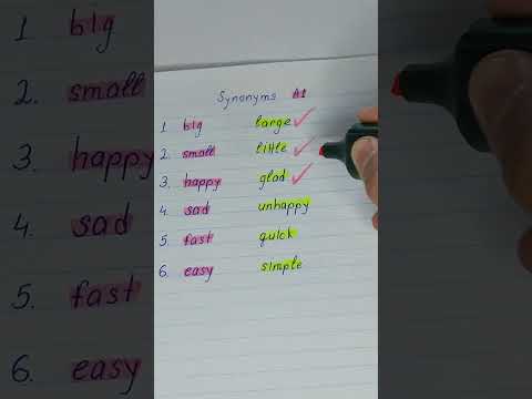 Essential Synonyms for Beginners: Easy Words to Learn! ????