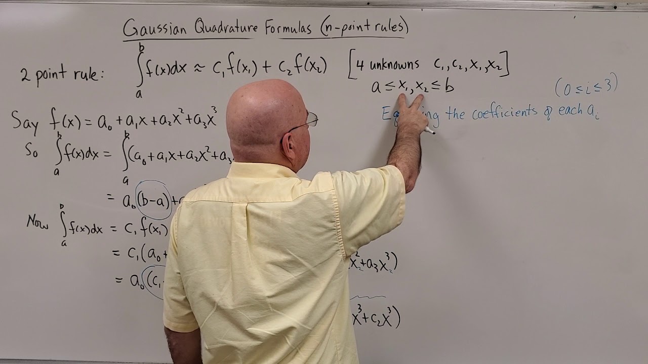Numerical Analysis - Gauss Quadrature Rule for Integration (#4)