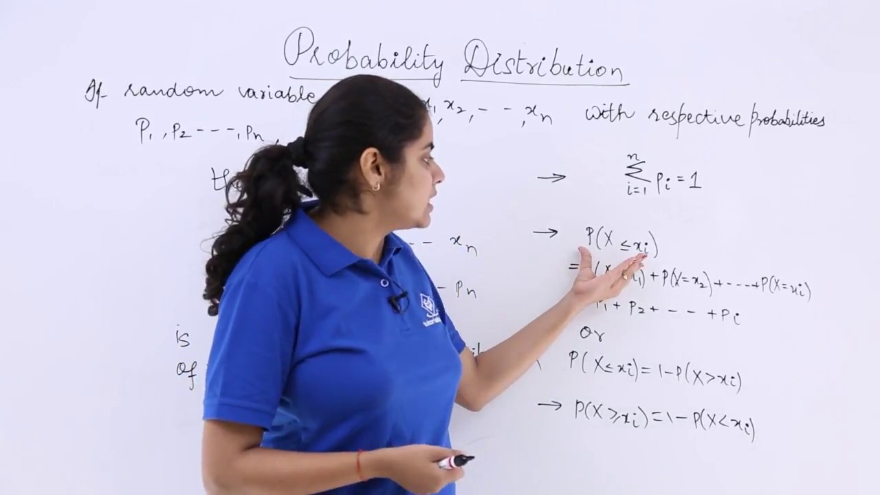Class 12th – Notes on Probability Distribution | Probability | Tutorials Point