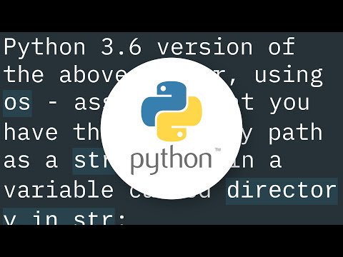 How can I iterate over files in a given directory?