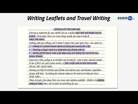 Writing Leaflets and Travel Writing | GCSE English Language