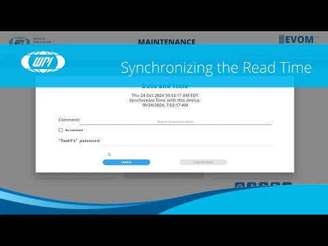 How to Synchronize the Read Time on the EVOM™ Auto GxP