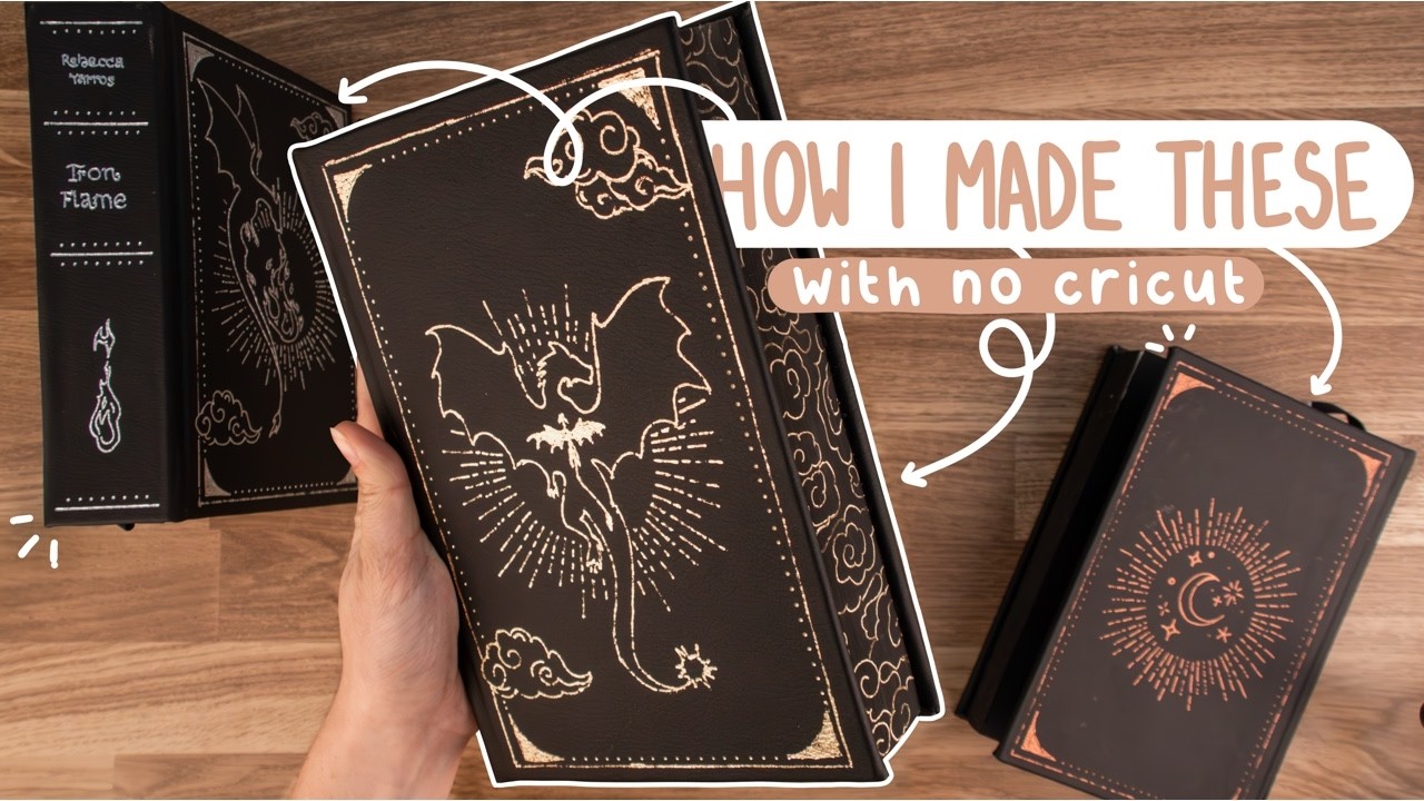 Transforming my Fourth Wing Books with NO cutting machine