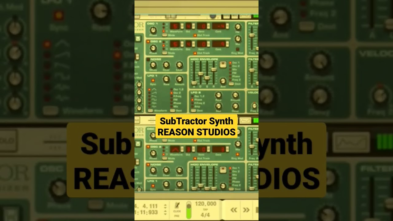 Subtractor Synth Reason Studios #reasonstudios #subtractor #synth #agdugros