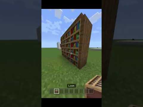 How to make a Empty Bookshelf in Minecraft! (Minecraft life hack #11)