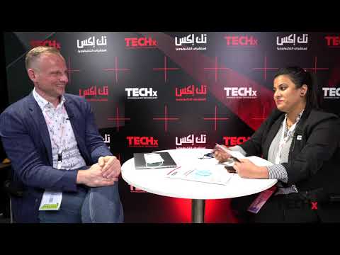 Harry Zorn with Rabab Zehra from TECHx Media | GISEC 2021