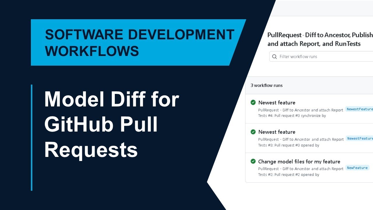 Simulink Model Comparison for GitHub Pull Requests