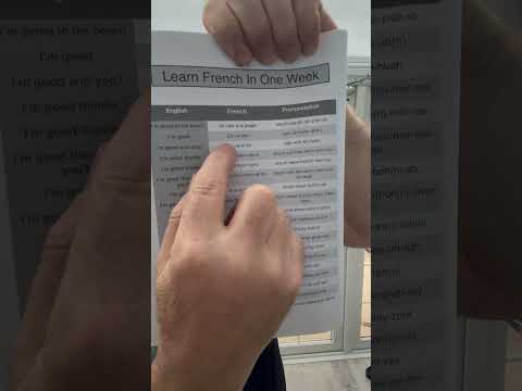 Learn French | #shorts | I'M GOOD in French | #Youtubeshorts | French Lessons