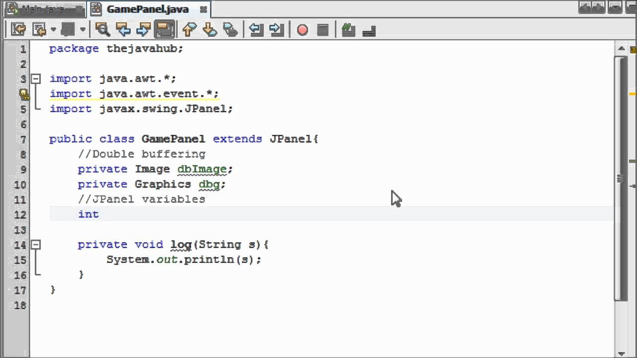 Starting Our Game Engine - #1 - Intermediate Java Game Programming Tutorials (TheJavaHub)